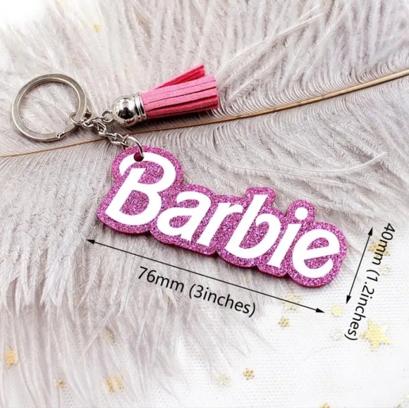 Barbie | Accessories | Barbie Glitter Tassel Keychain | Poshmark